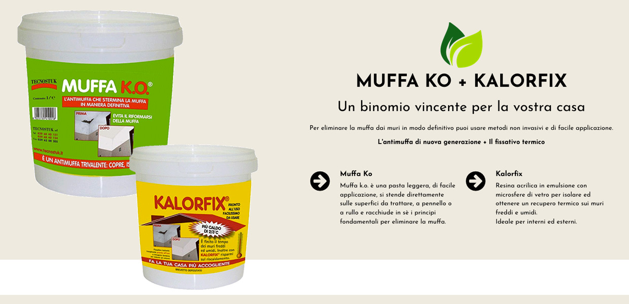 Muffa Ko Tecnostuk: Sito di prodotti antimuffa per eliminare la muffa