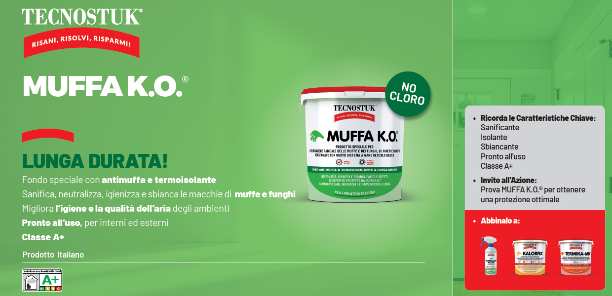 Muffa Ko Tecnostuk: Sito di prodotti antimuffa per eliminare la muffa